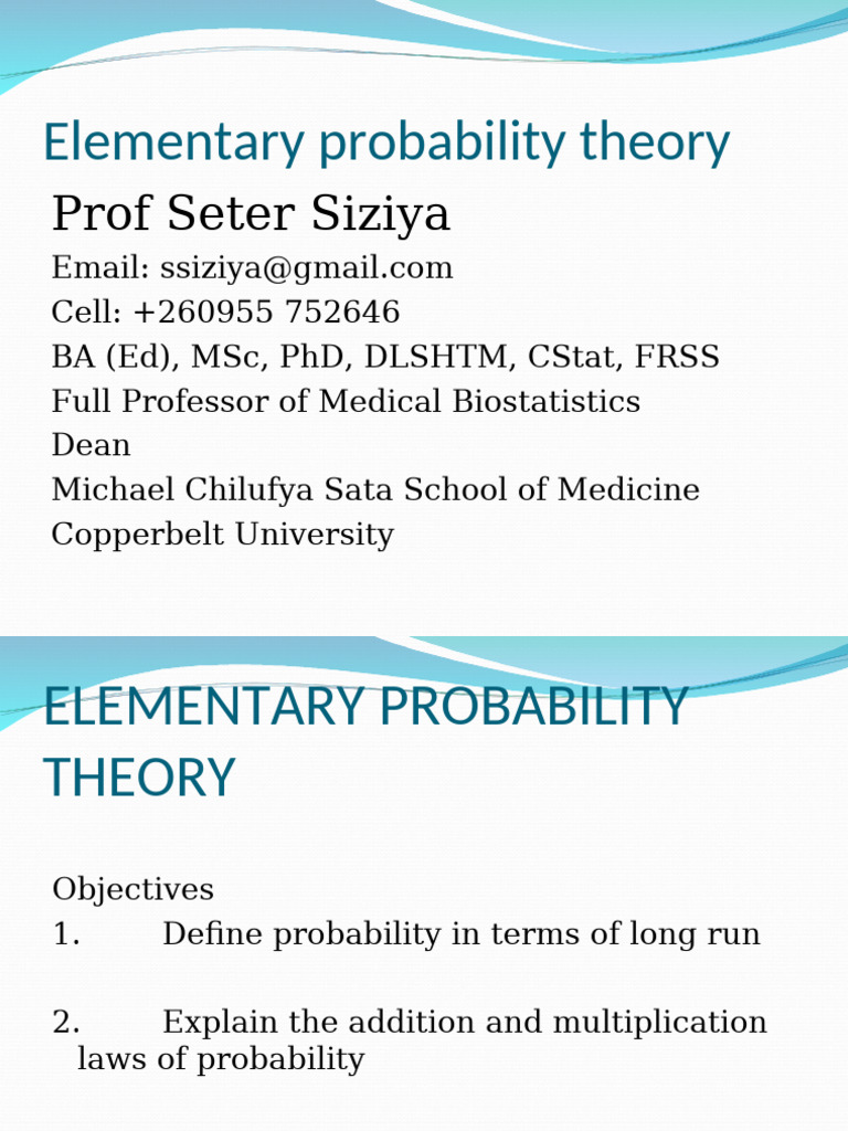 5 Probabilities Pdf