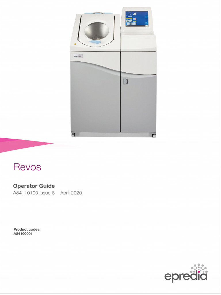 Operator Guides - Tissue Processing - Revos - A84110100 - 06 | PDF ...