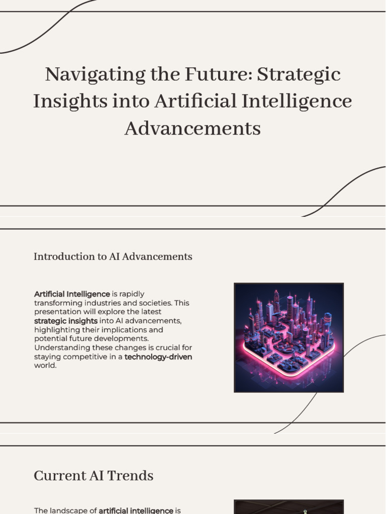 Slidesgo Navigating The Future Strategic Insights Into Artificial ...