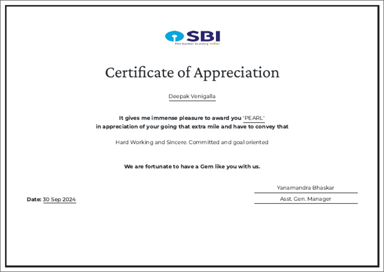 Reward Certificate | PDF