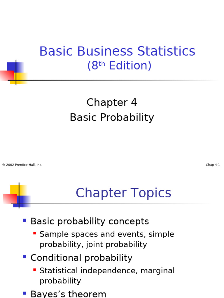 Chap04 | PDF | Probability | Statistical Theory