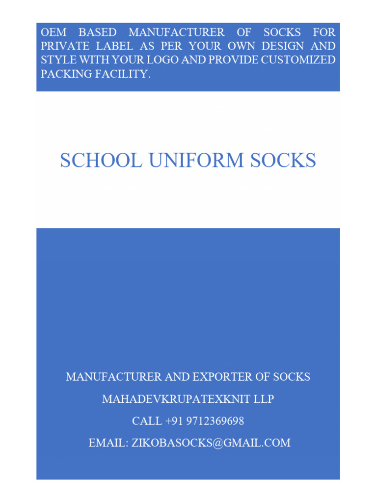 uniform socks | PDF | Sock | Clothing