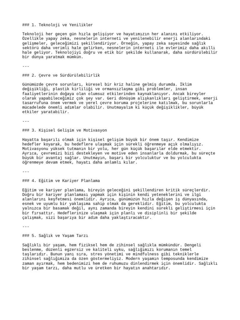 Multi Topic Texts | PDF