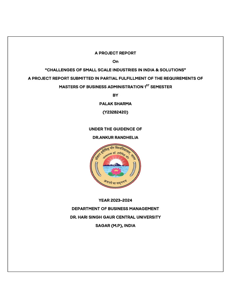 A PROJECT REPORT-new | PDF | Economies