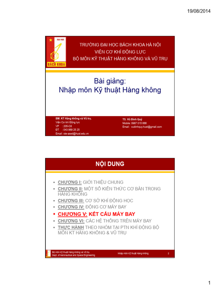 Nhap Mon KT Hang Khong - VDQuy - Chuong IV - Ket Cau May Bay | PDF