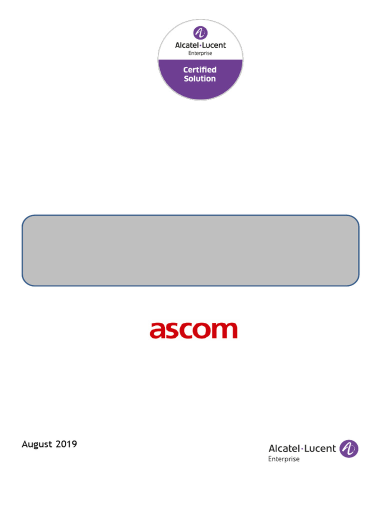 Ascom Ip Dect r10.3.5 Oxo Connect r3.1 | PDF | Session Initiation Protocol | Ip Address