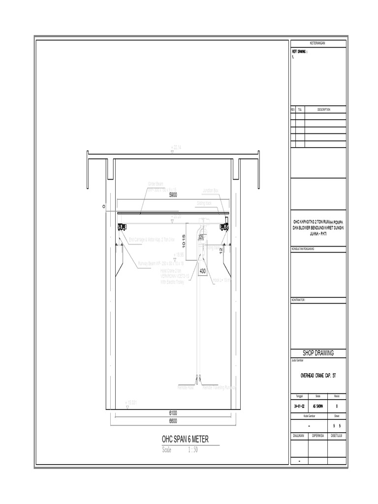 Shop Drawing OHC 2 Ton dan Blower | PDF