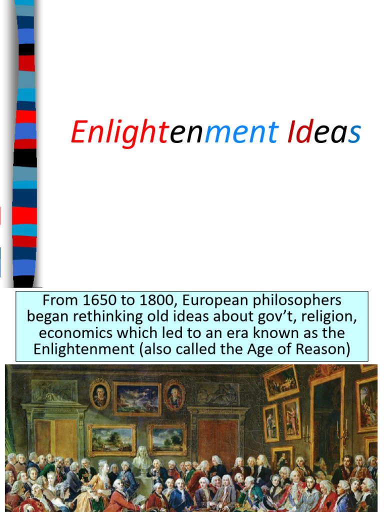 1 The Enlightenment PPT | PDF | Age Of Enlightenment | Reason