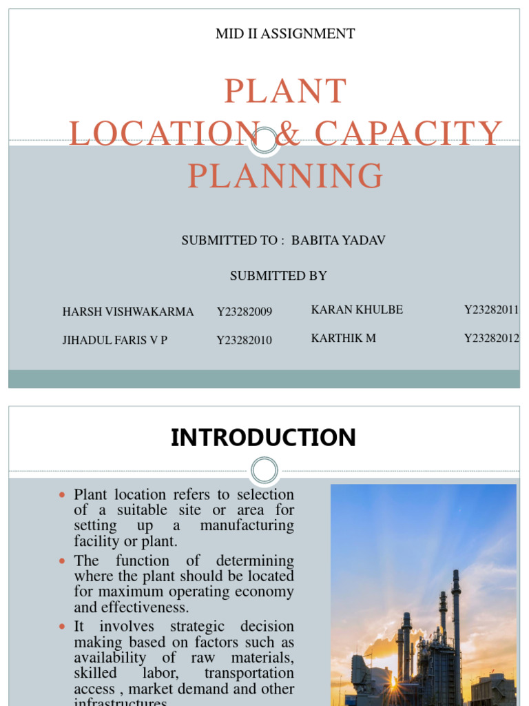 Operation Management PPT Group II - Copy | PDF | Supply Chain | Labour ...