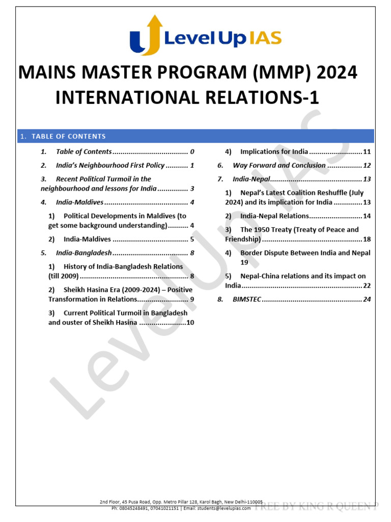 International Mmp2024 Levelup King R Queen P | PDF | Bangladesh ...