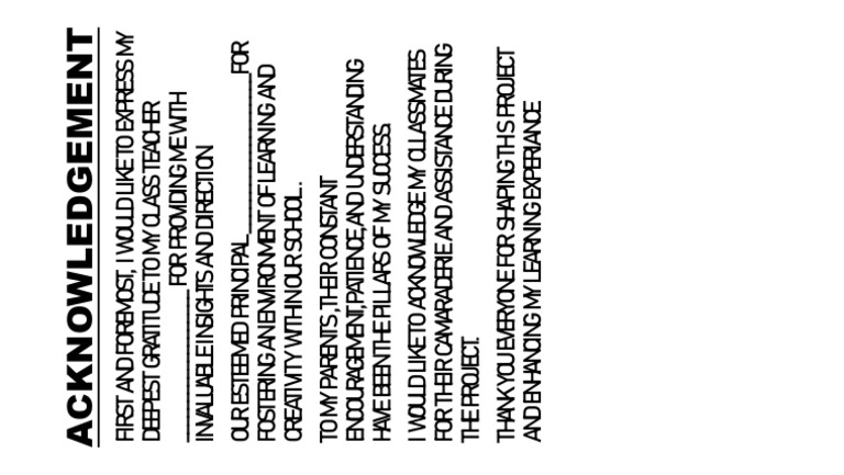 Acknowledgement | PDF