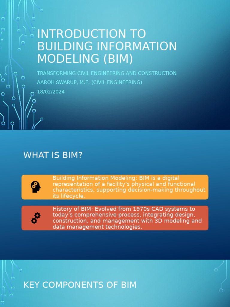 BIM_Presentation | PDF | Building Information Modeling | Computing