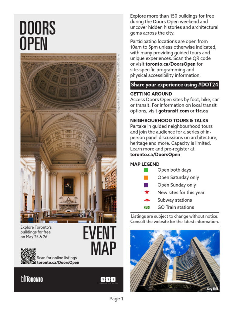 8ea3 Doors Open Map 2024 | PDF | Passenger Rail Transport | Public ...