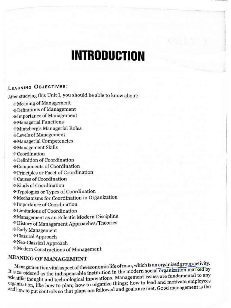 Mpa Unit 1 Introduction | PDF