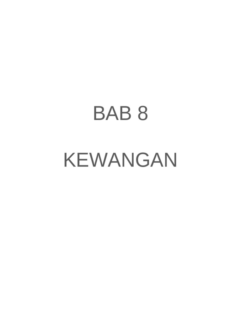 Fail Kuasa Bab 8 - Kewangan | PDF