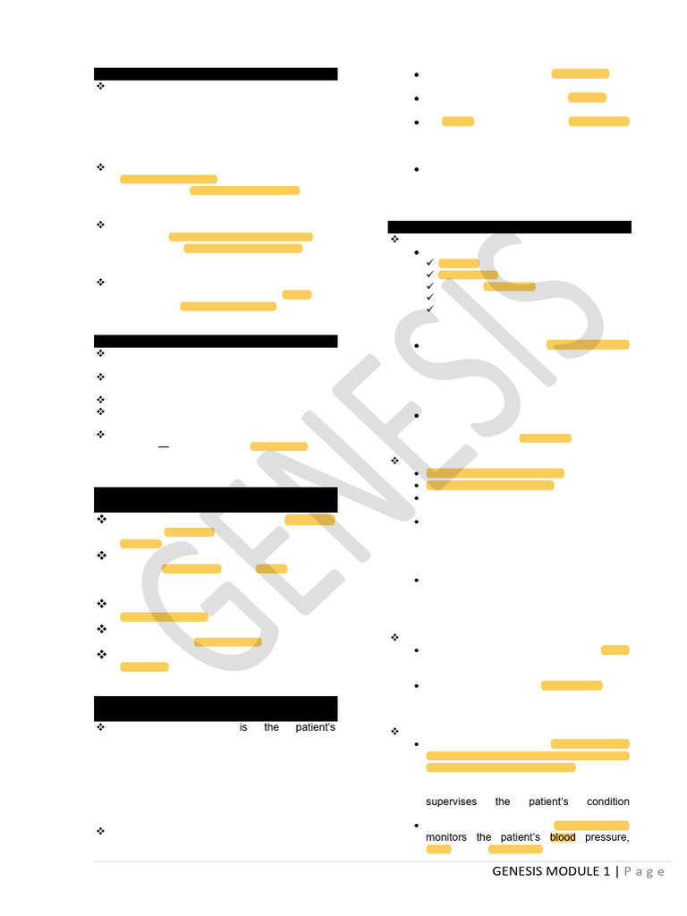 Genesis Module Operating Room Nursing | PDF | Anesthesia | Surgery