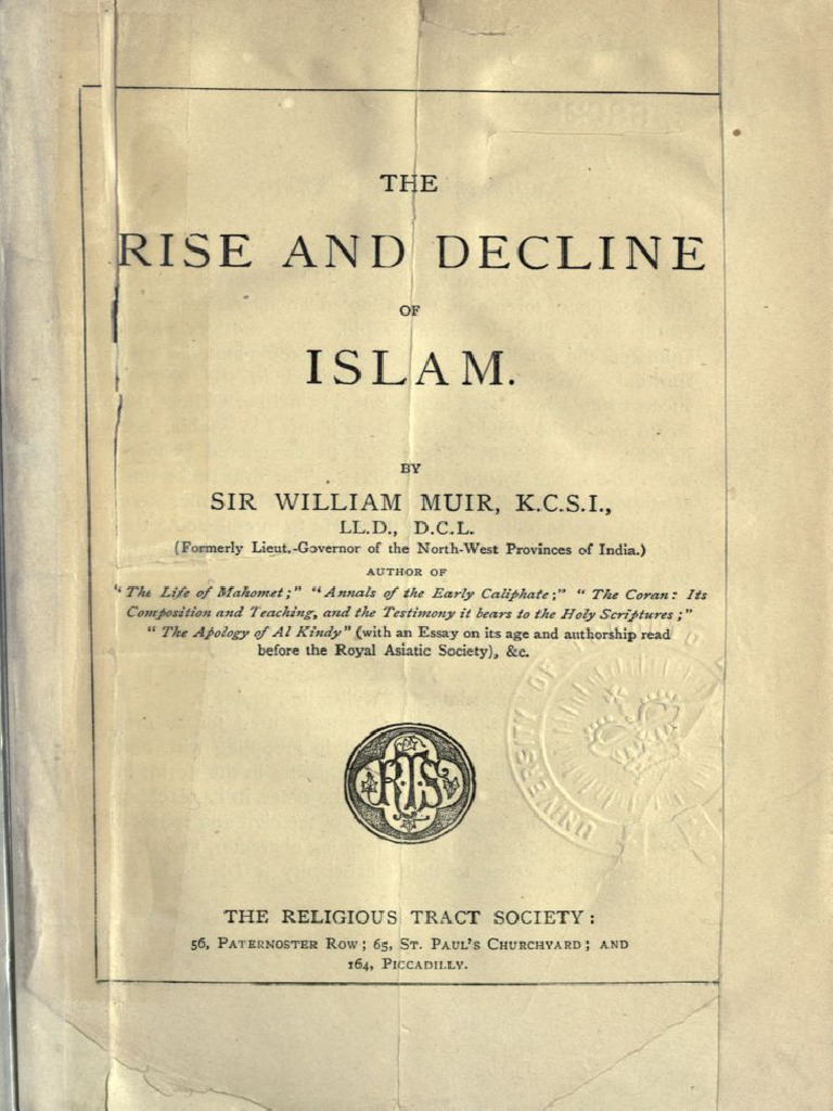 Rise and Decline of Islam (William Muir) | PDF | Muhammad | Abrahamic ...