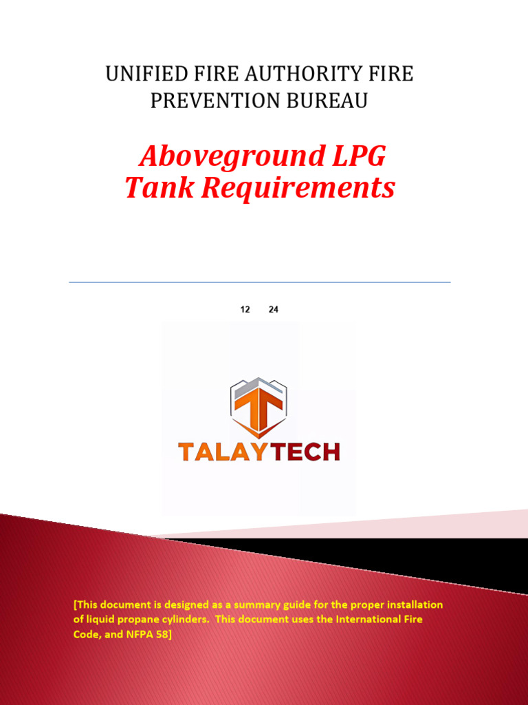 LPG Use and Installation by TALAYTECH | PDF | Propane | Water Heating