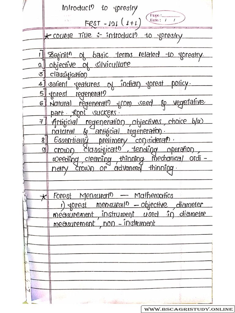 FRST 121 Handwritten Short Note Note | PDF