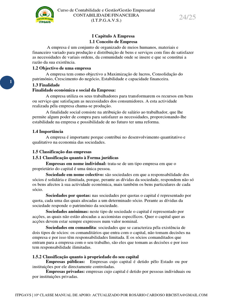 Contabilidade Basica | PDF | Contabilidade | Economia