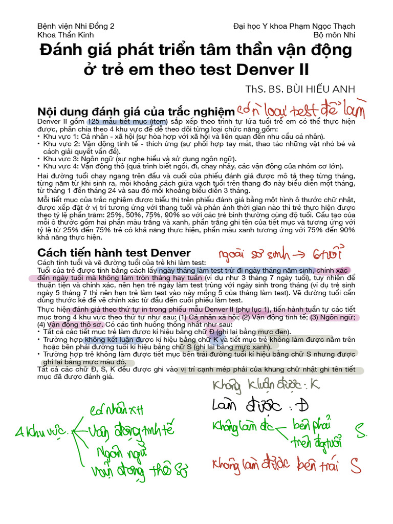 Denver II V.2 | PDF