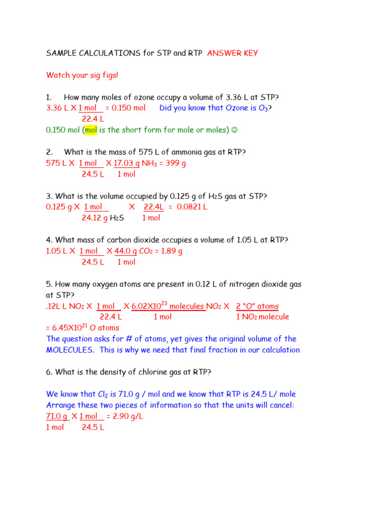 Chemistry | PDF | Mole (Unit) | Gases