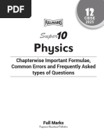 Class 12 Electrostatics Formulas | PDF