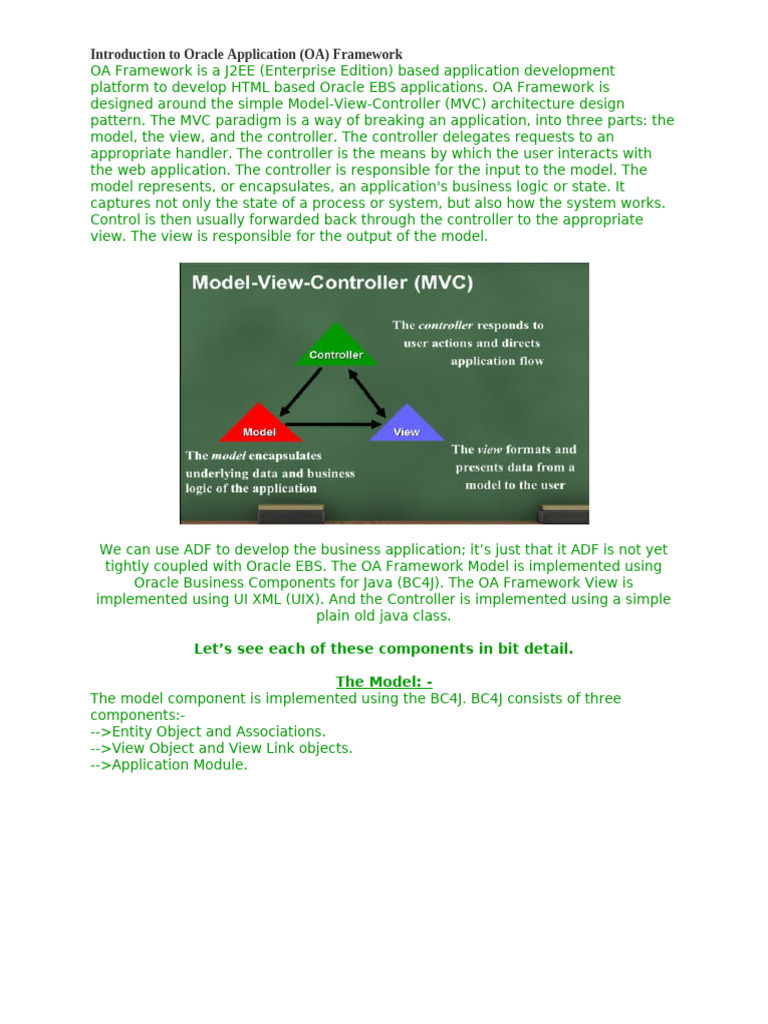 Intro_to_OAF | PDF | Model–View–Controller | Object (Computer Science) Intro_to_OAF | PDF | Model–View–Controller | Object (Computer Science)