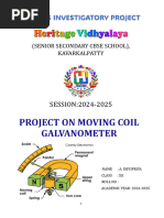 Moving Coil Galvanometer With Diagram | PDF