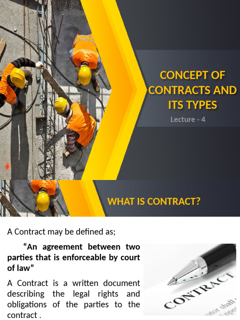 Lec - 4, Contract Concept & Types | PDF | Offer And Acceptance ...