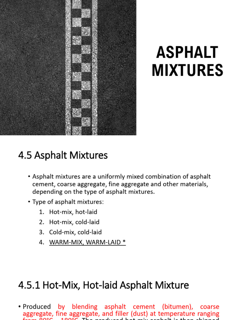Hot-Mix Asphalt Mixture Guide | PDF | Construction Aggregate | Road Surface