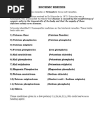 Cell Salt Reference Chart | PDF | Fatigue (Medical) | Headache