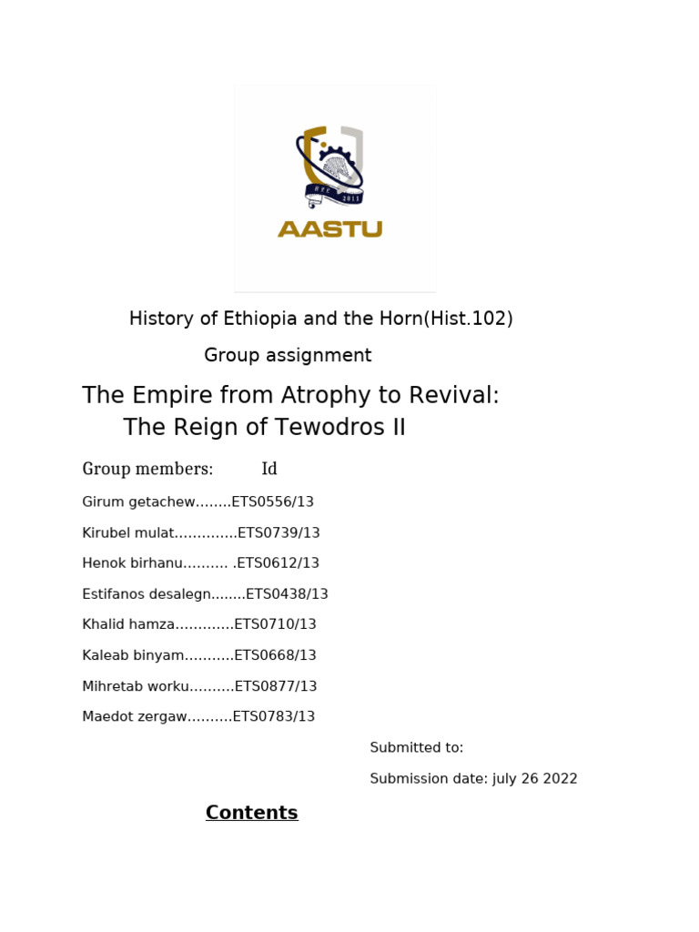 Wossen Seged: Rise of Shoa Leadership | PDF | Ethiopia