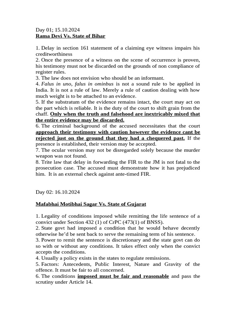 Key Legal Principles in Criminal Cases | PDF | Prosecutor | Crime ...
