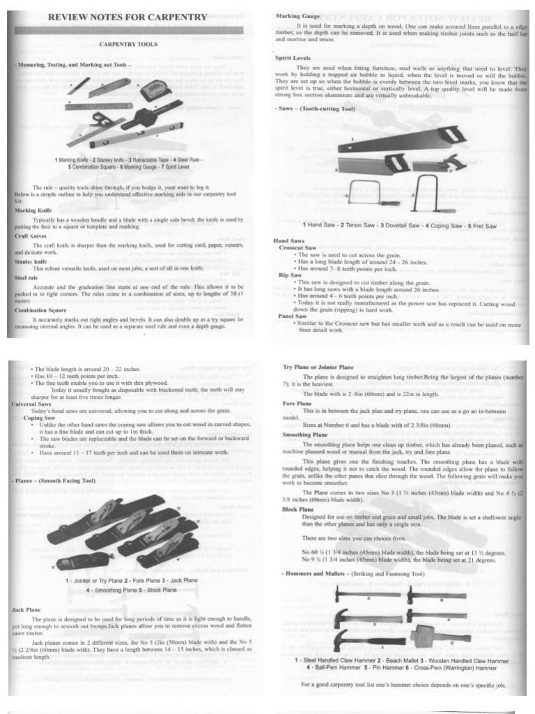 Carpentry-1 (1) | PDF