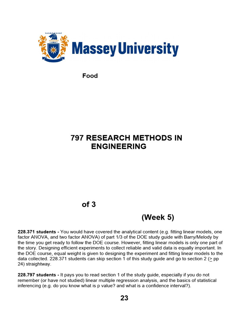 228371 DOE Study Guide 2023 Part 1 of 3 | PDF | Methodology | Theory