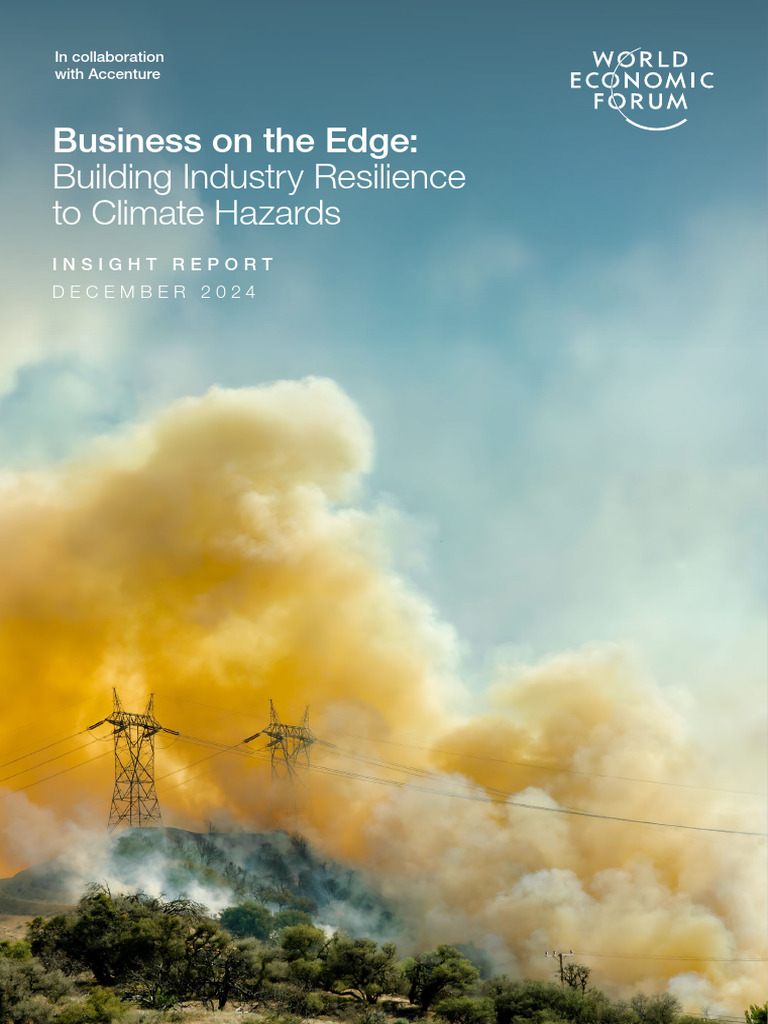 WEF Business On The Edge 2024 | PDF | Climate Change | Tropical Cyclones