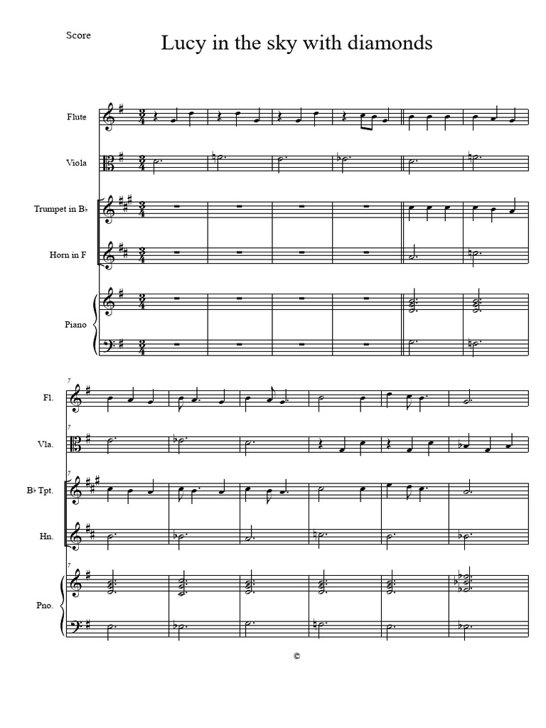 lucy score arrangement | PDF