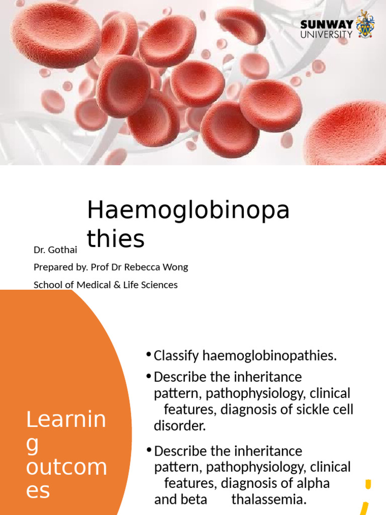 5. Haemoglobinopathies | PDF | Anemia | Medical Specialties