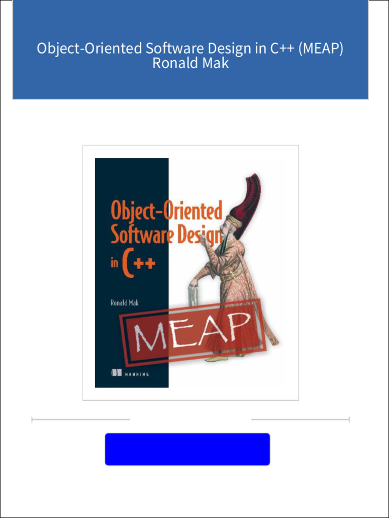 Complete Download Object-Oriented Software Design in C++ (MEAP) Ronald ... Complete Download Object-Oriented Software Design in C++ (MEAP) Ronald ...