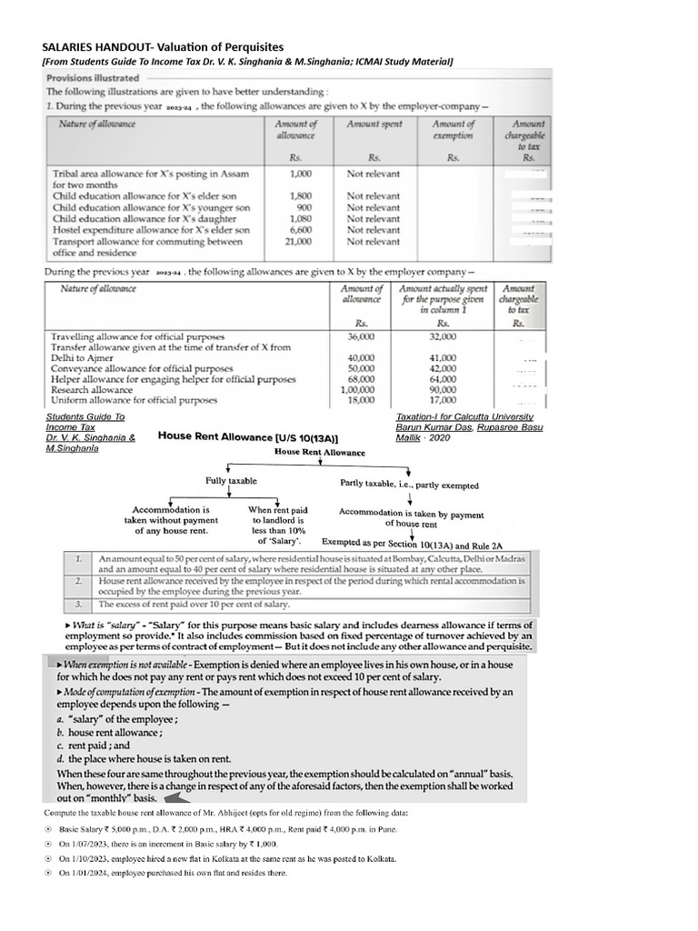 Salaries Handout - 2 Cc4.1ch 2024 | PDF | Employee Benefits | Salary
