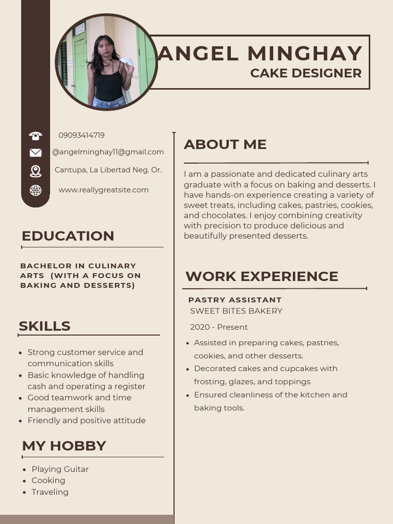 Cream and Brown Minimalist Professional Resume | PDF