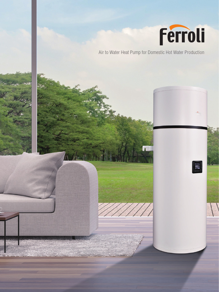 Ferroli 90-120L HEAT PUMP 2024-03 | PDF | Heat Pump | Water Heating