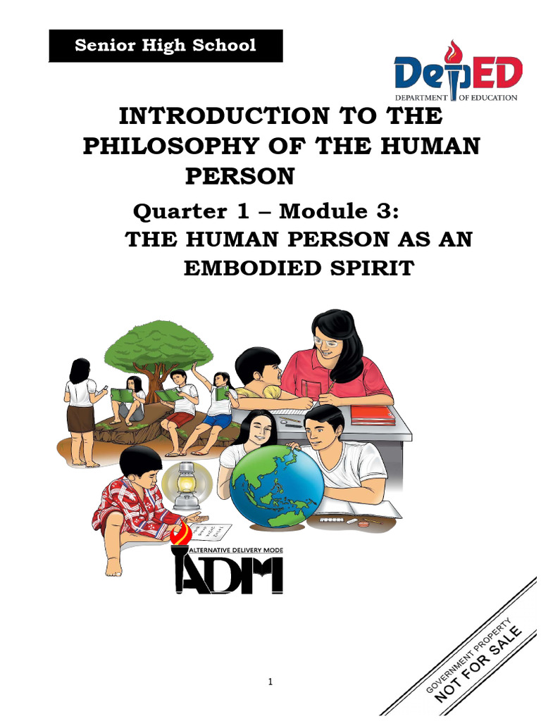 QUARTER 1 MODULE 3 PHILO - Q1 - Mod3 - The Human Person As An Embodied Spirit | PDF | Noble ...