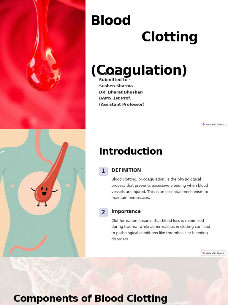 Blood-Clotting-Mechanism (1) | PDF | Coagulation | Thrombus