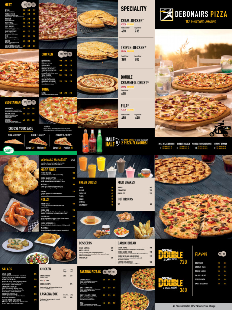 debonairs-addis-menu | PDF | Salad | Pizza