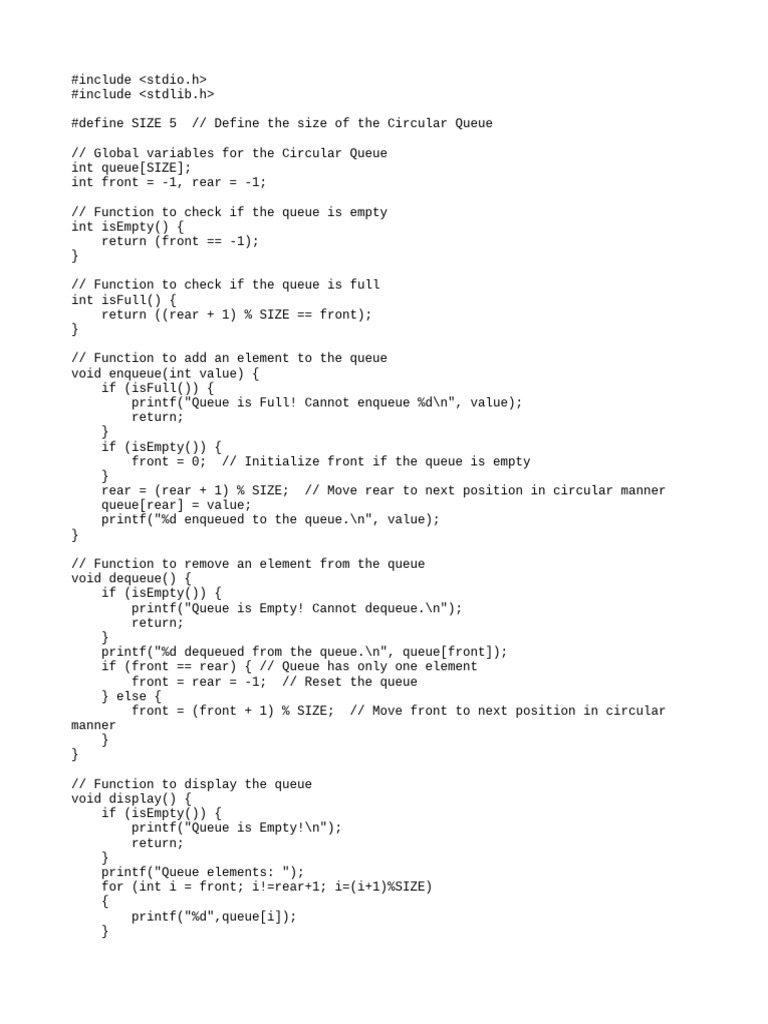 cq | PDF | Queue (Abstract Data Type) | Formal Methods