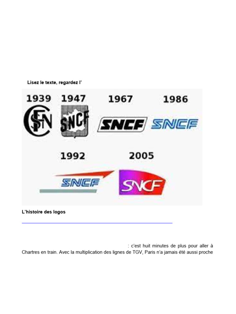 Histoire des logos de la SNCF | PDF | Paris