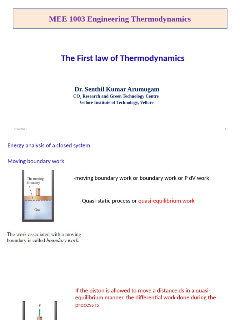 Thermodynamic Processes.pptm | PDF