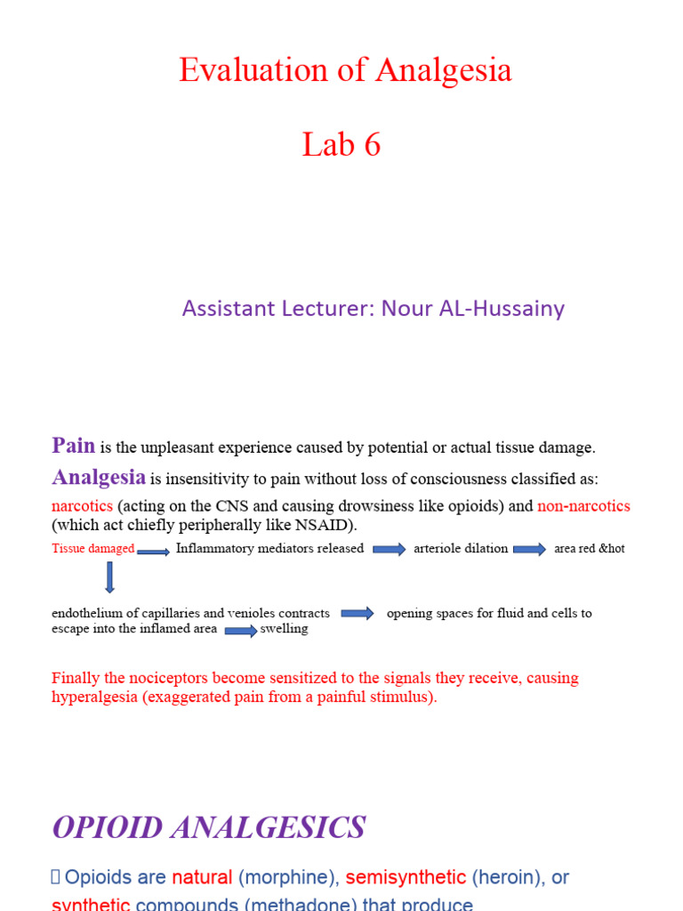 Lab6 Pharma | PDF | Opioid | Nonsteroidal Anti Inflammatory Drug